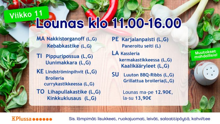 Lounas menu – Neste Lintulahti